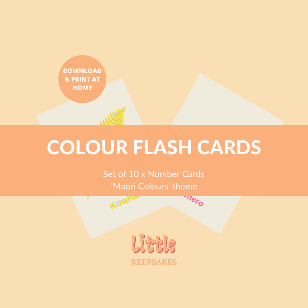 Printable Colour Flash Cards - 'Maori' – Little Keepsakes
