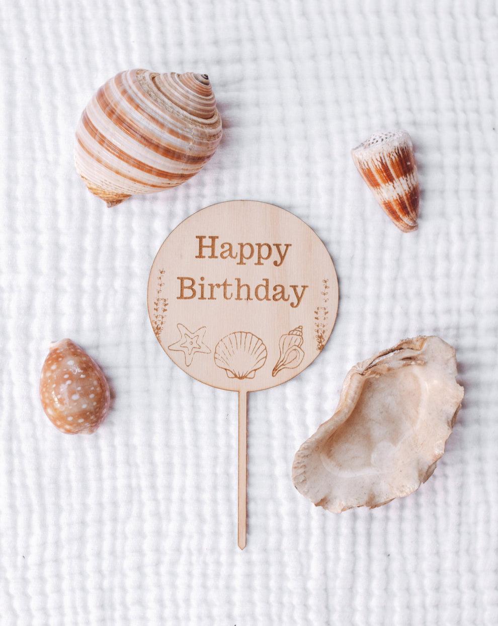 Shell Cake Topper – Little Keepsakes